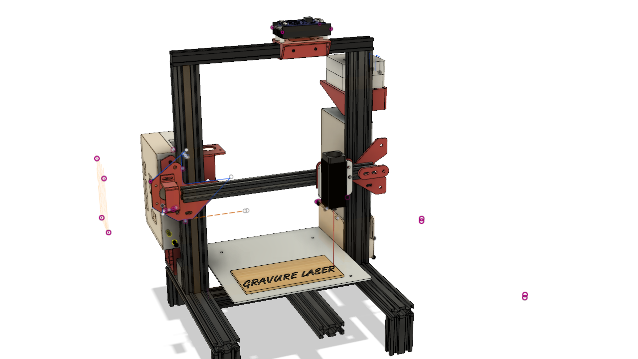 🔧 LASER module for ENDER3/CR10, AlfawiseU20/U30・Free STL File for ・Cults