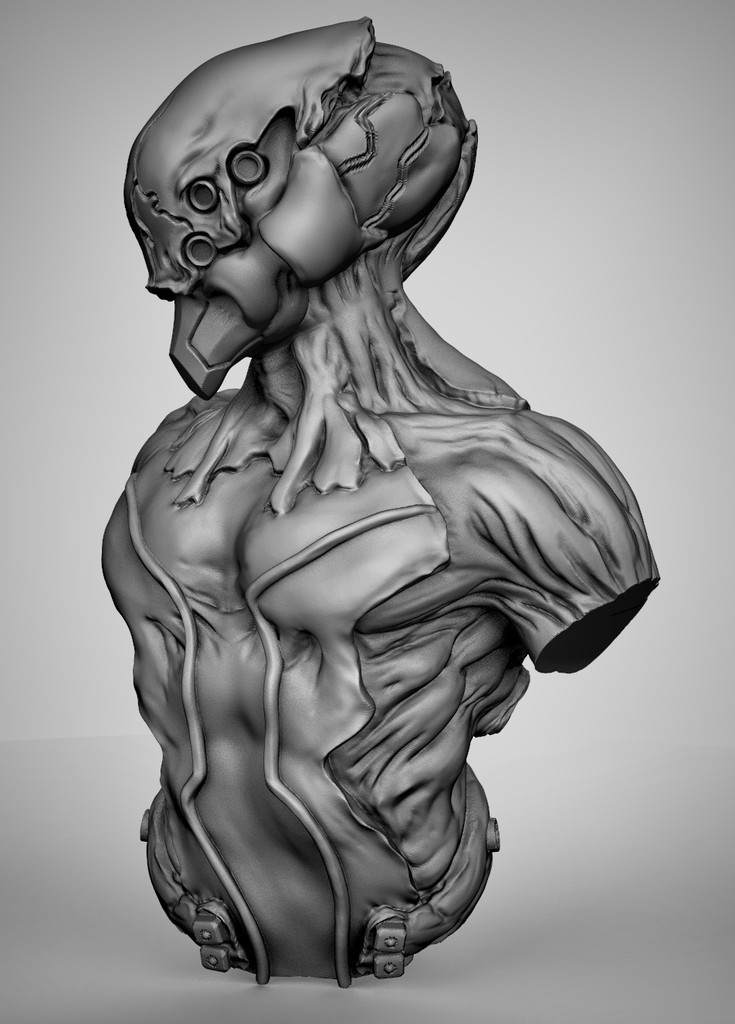 Archivo STL gratis Busto Bio morph 🎲 ・Plan de la impresora 3D para descargar・Cults