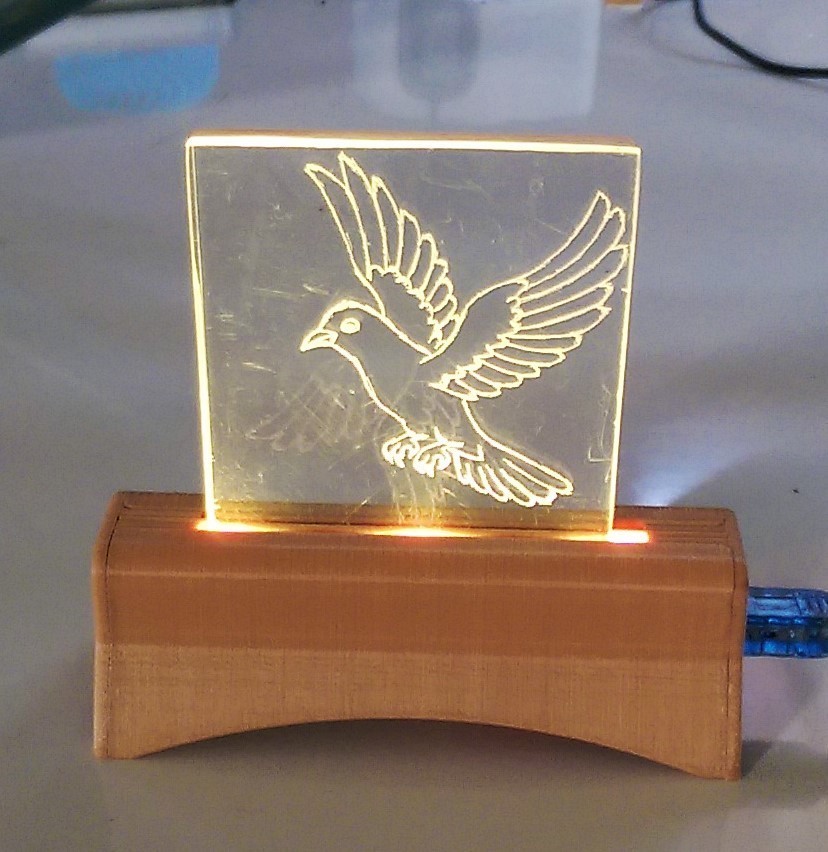 Free STL file Base For Acrylic Led Animations 🎨・3D printing model to ...