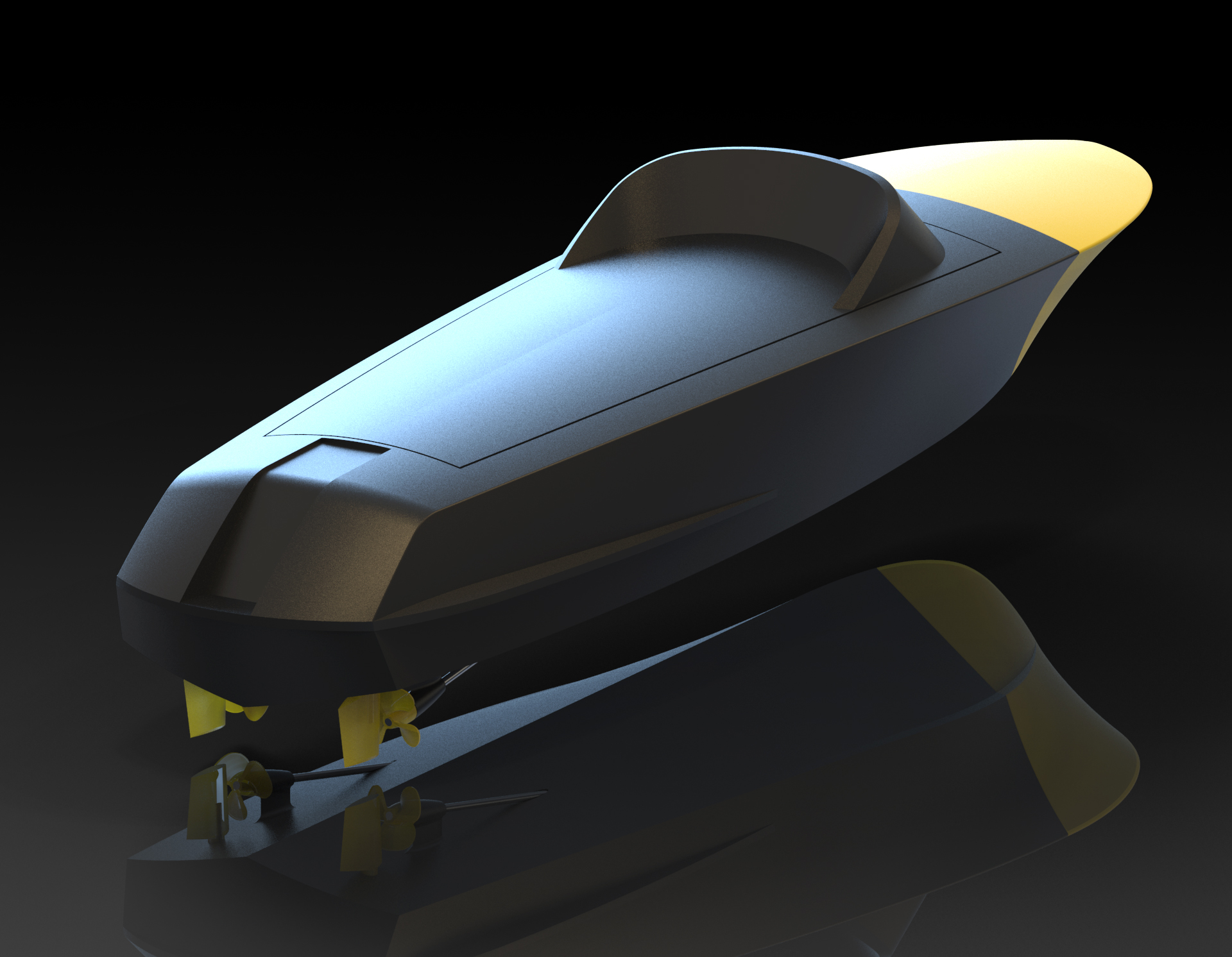 🛥️ rc boat twin motor riva・ STL File for ・Cults