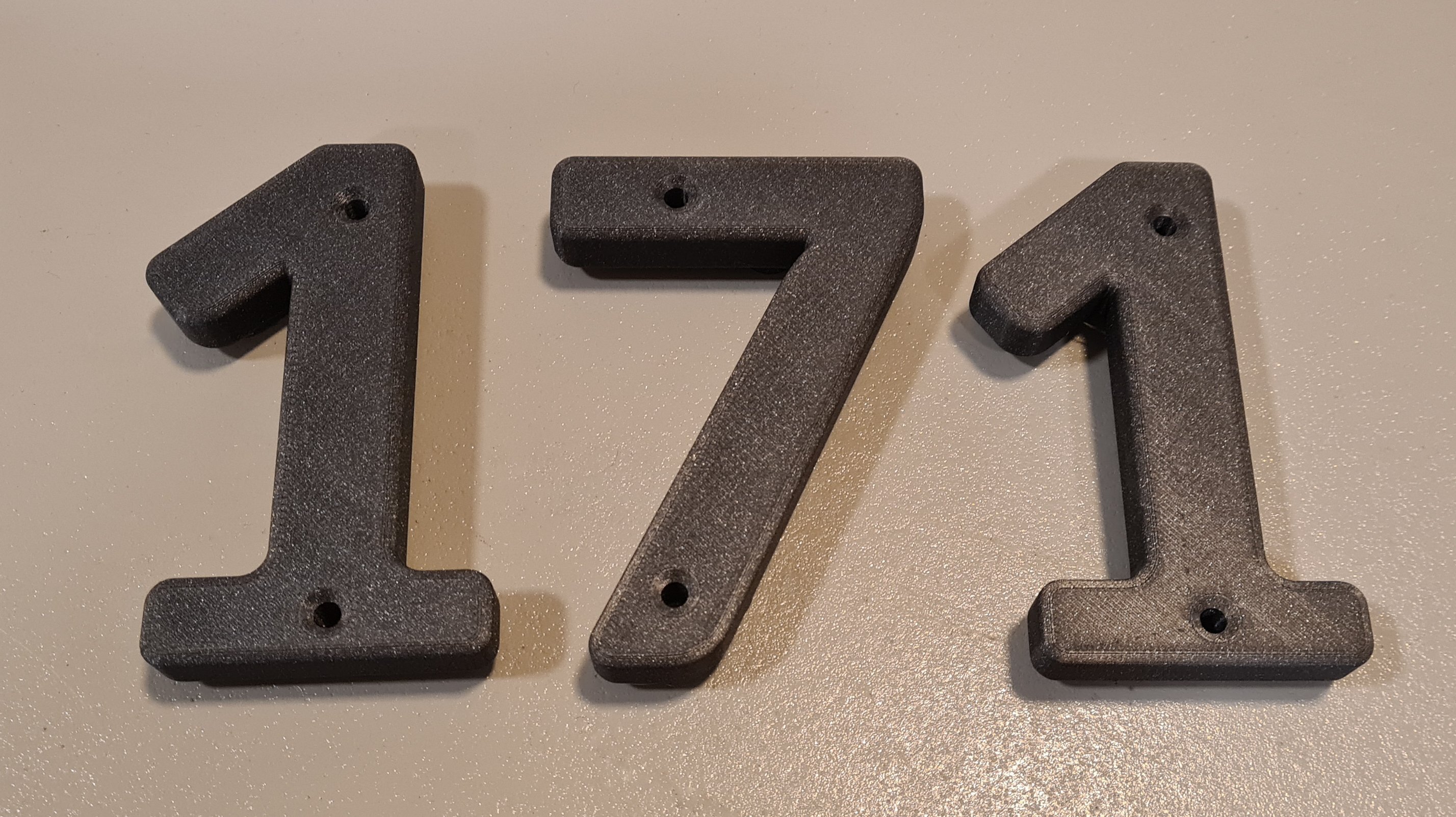 3D printing House Numbers・Cults