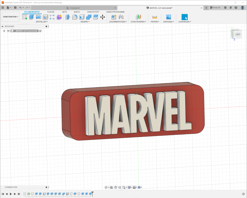 Archivo 3D gratis Lámpara con el logotipo de MARVEL 🚩 ・Plan para ...