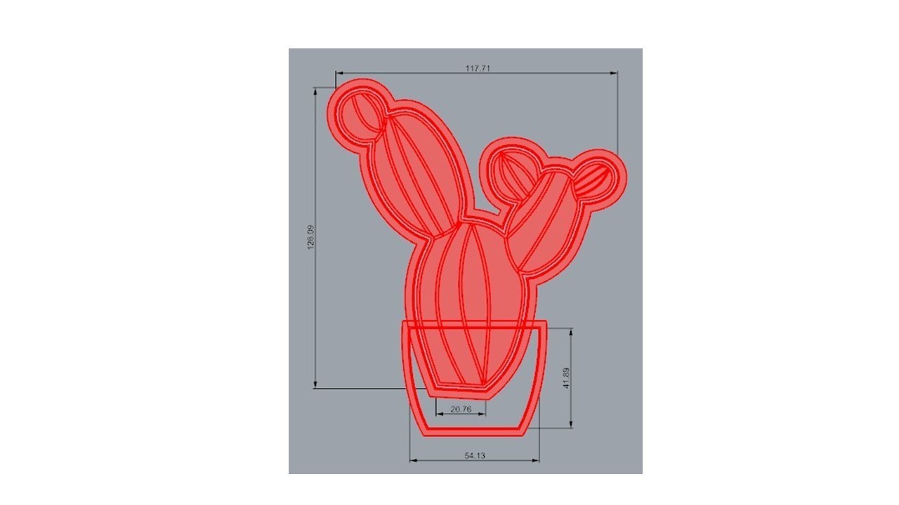 STL file Cactus and Pot Cutter with Stamp 🌵 ・3D printer design to ...