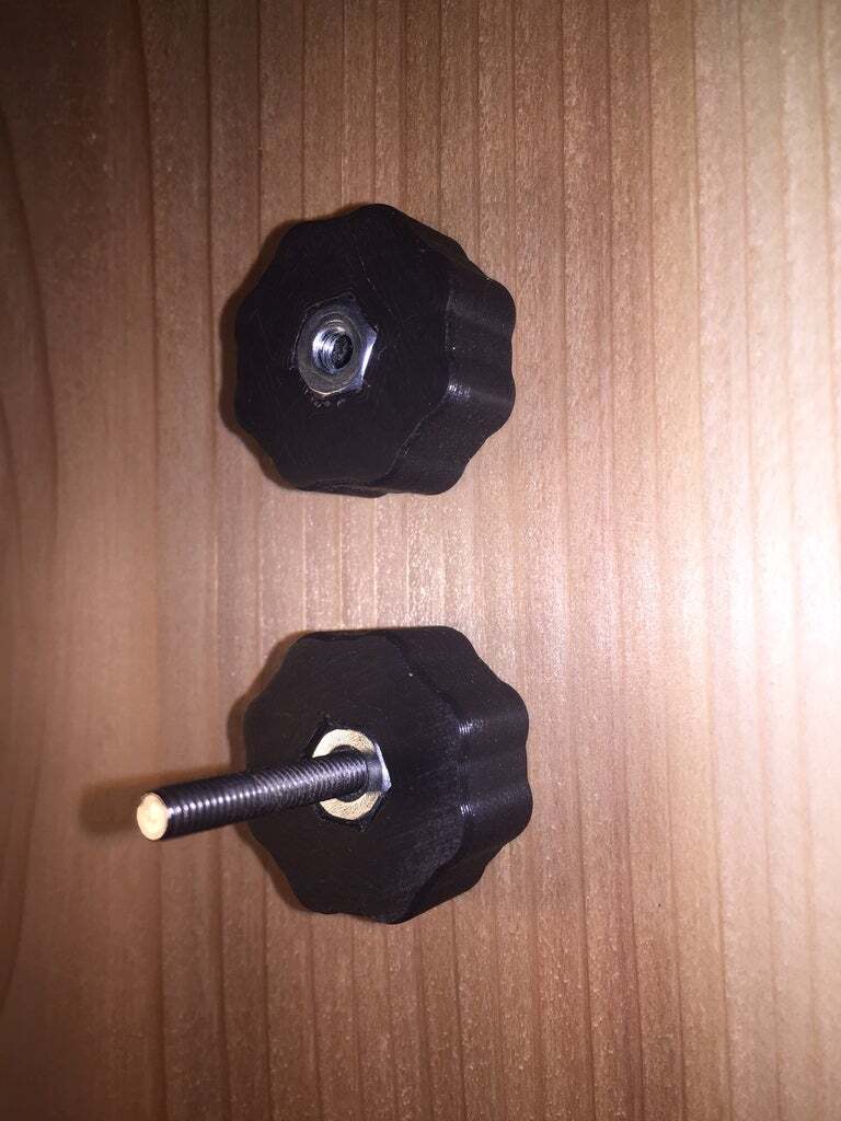 🧢 Knob insert for M4 machine screw with socket-head cap・Free STL File ...