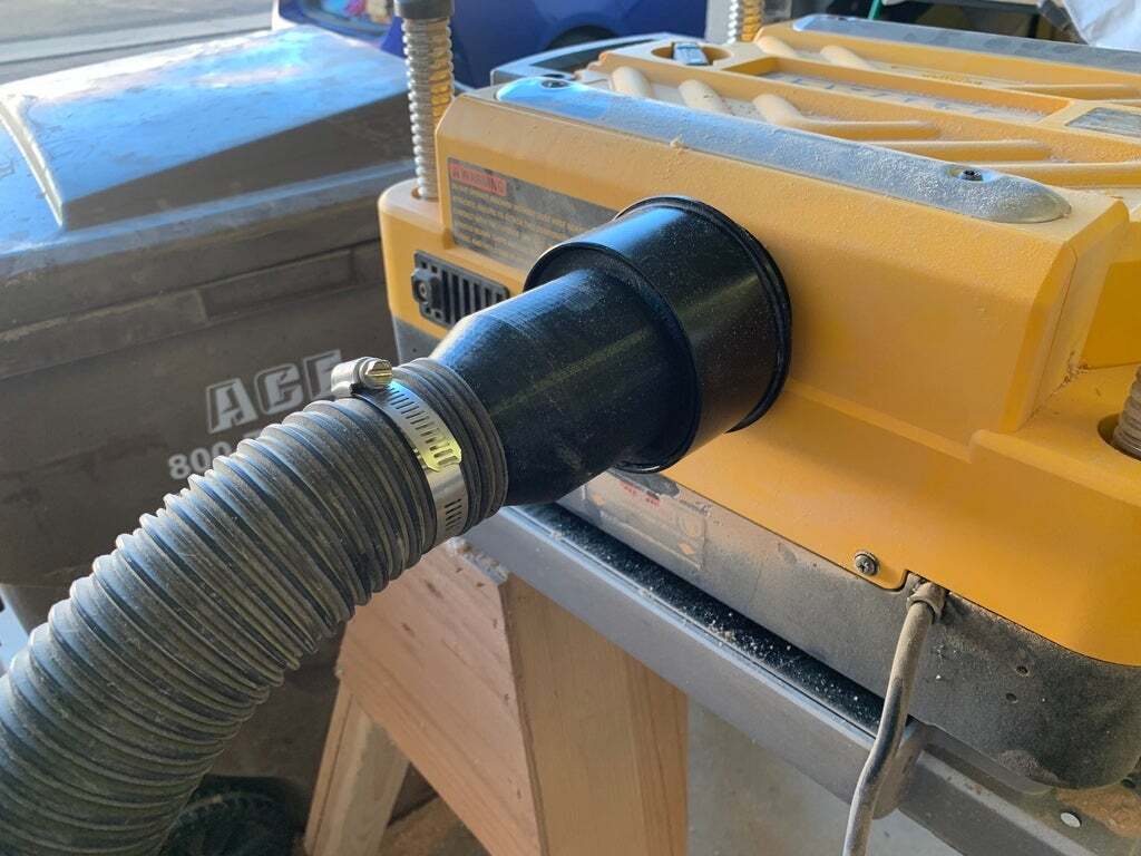 🔧 DeWalt Planer Vacuum Attachment for 2 Inch Hose・free STL file for ・Cults