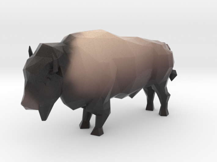 🦬 Low Poly Bison・Archivo 3D para ・Cults