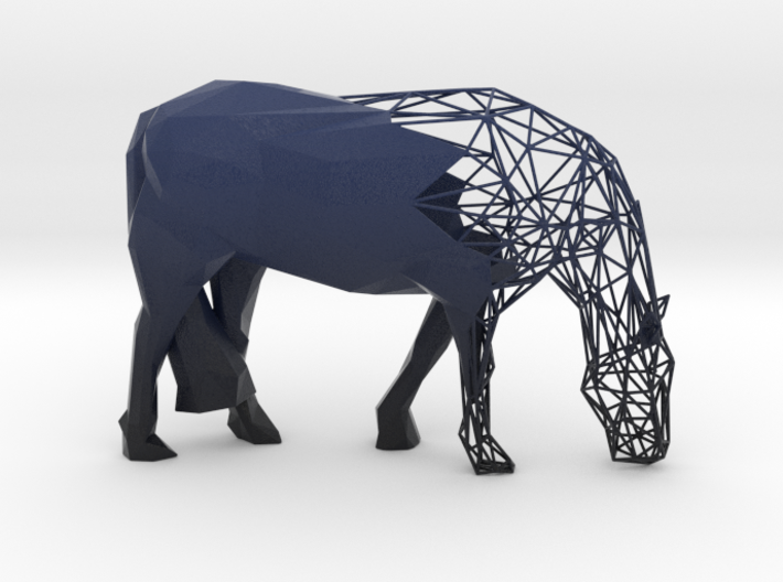 Fichier 3D Cheval de pâturage Semiwire Low Poly 🌐 ・Design pour ...