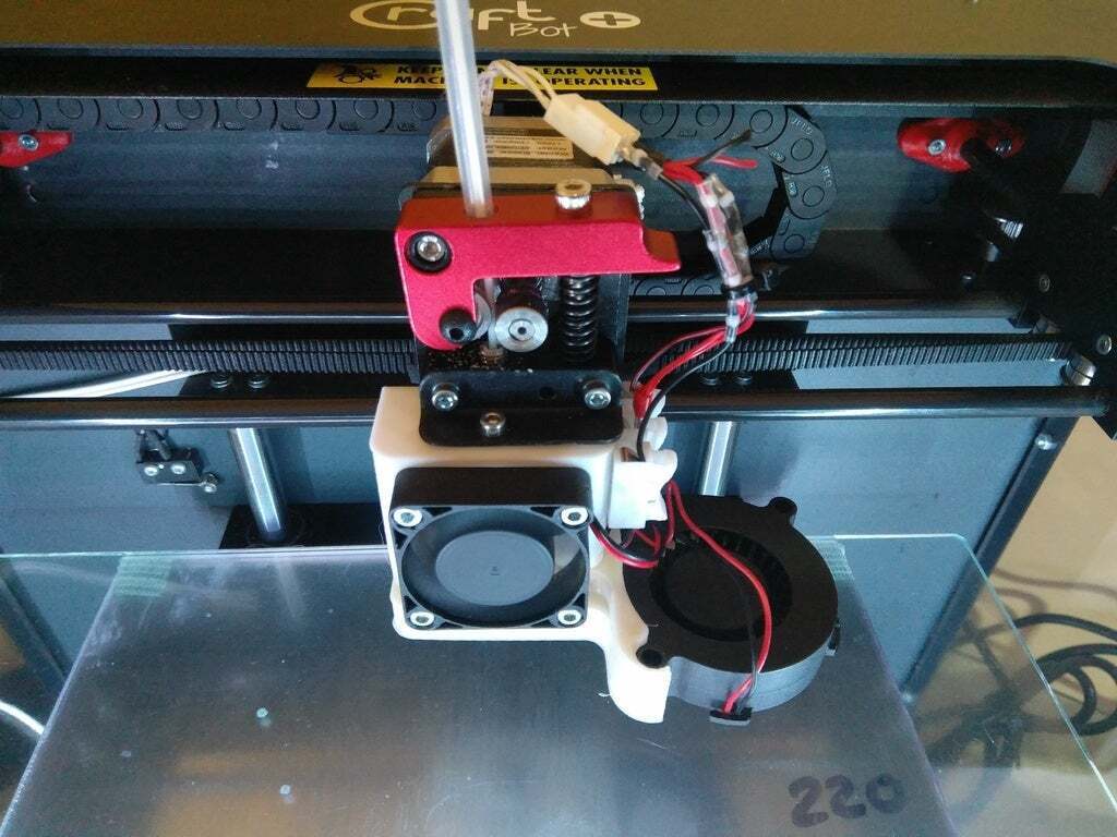 Free STL file CraftBot+ Fun Duct for Hexagon Hotend and MK8 extruder 🔧 ...