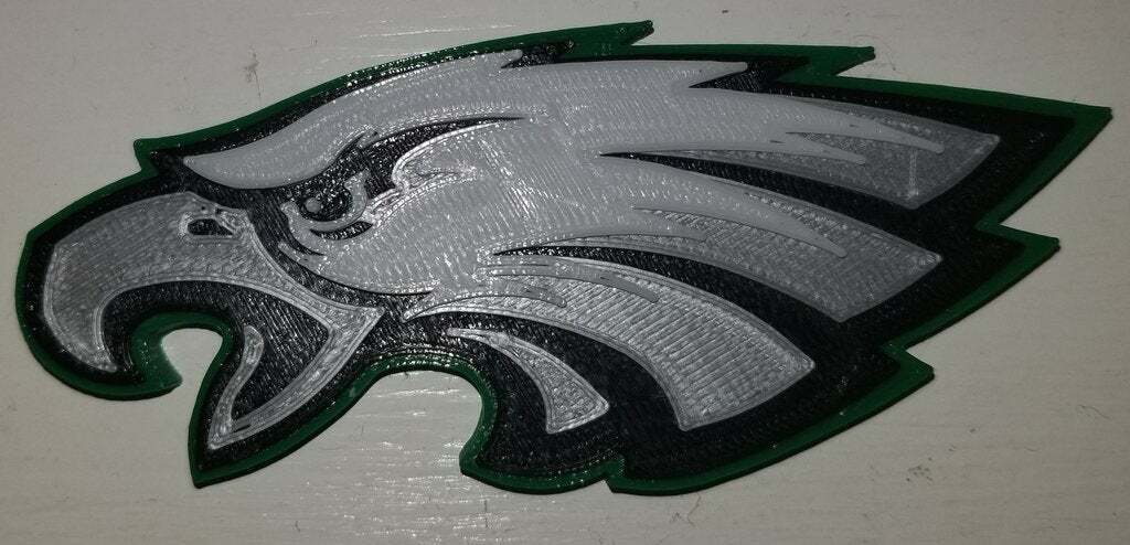 STL file Eagles Logo 🎨 ・Template to download and 3D print・Cults