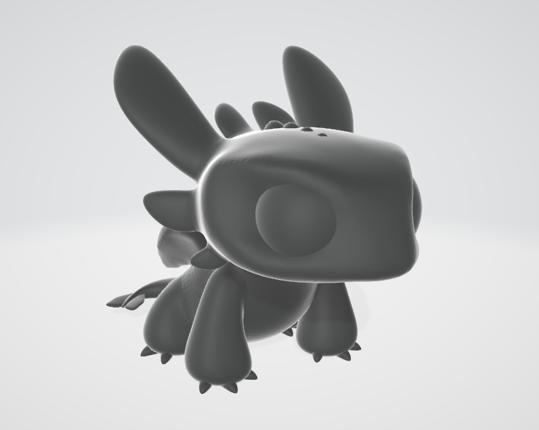 🎲 Toothless - Cute figurine・ STL File for ・Cults