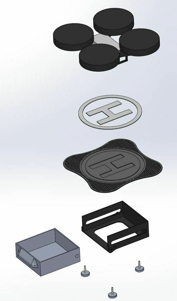 Fichier STL gratuit piste d'atterrissage / Héliport / Stand pour ...