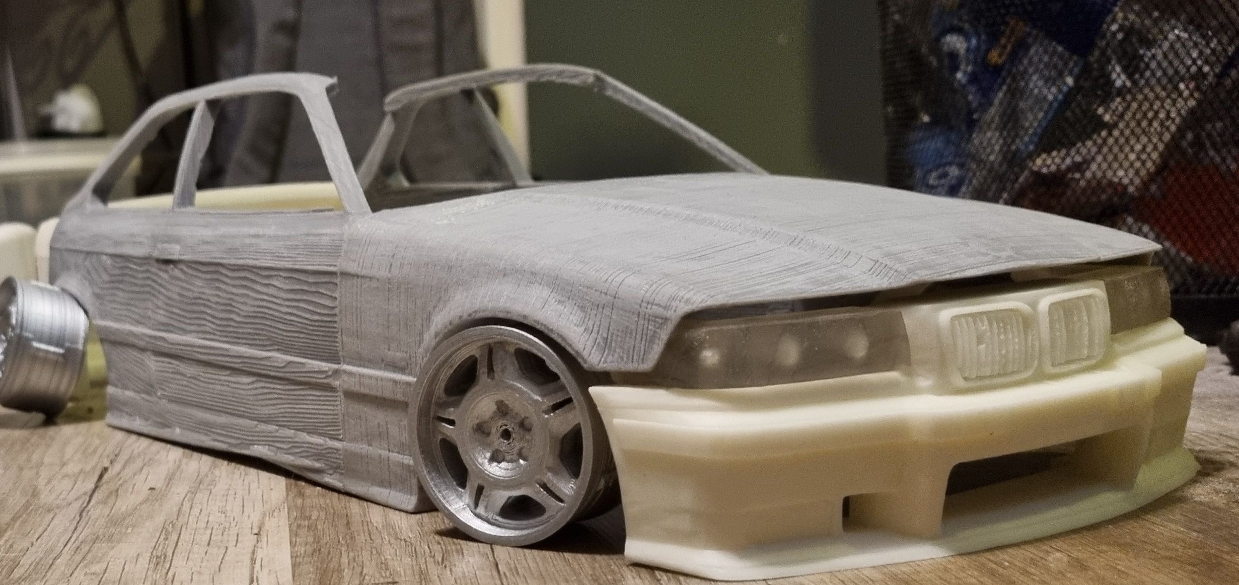 🚗 BMW M3 E36 1/10・ STL File for ・Cults