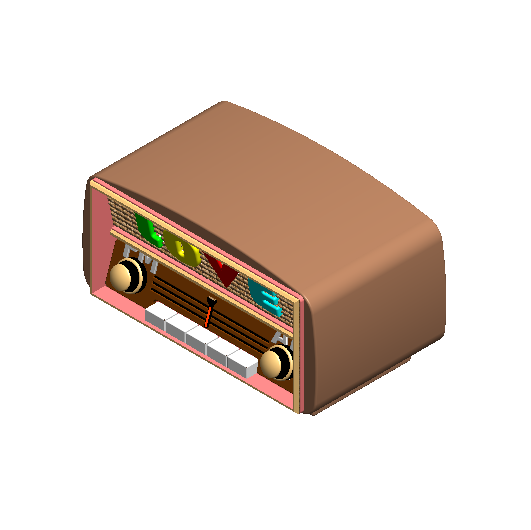 📻 Vintage Radio・ STL File for 3D printing・Cults
