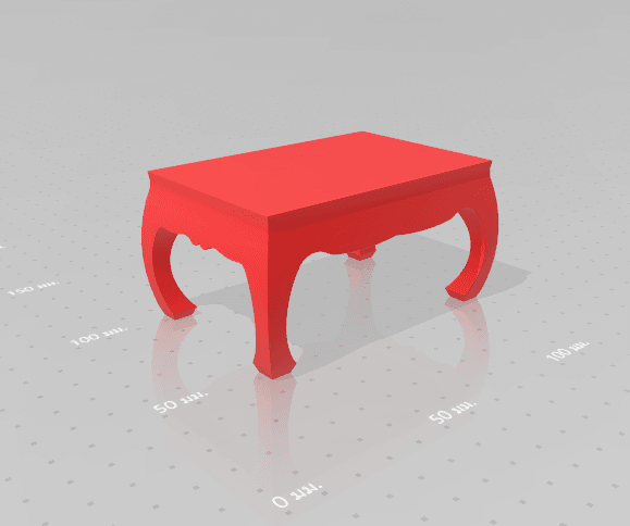 🎁 Vintage Table Thai Style・ STL File for 3D printing・Cults