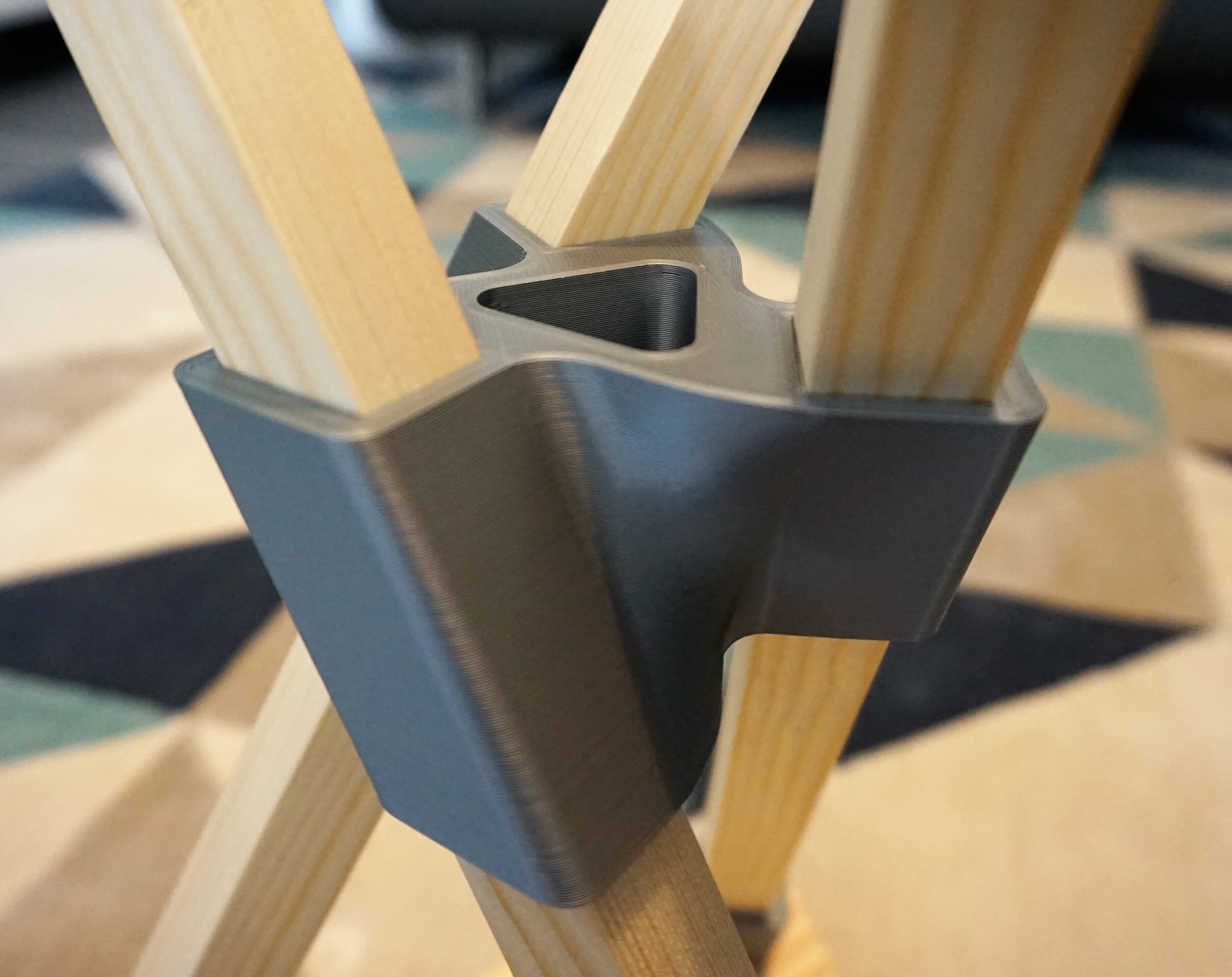 🪵 Stool wood and printed・Free STL File for ・Cults