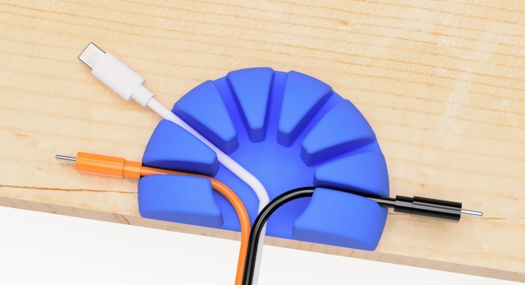 Free STL file USB cable holder (circle type-1) 💾 ・3D printable model to ...