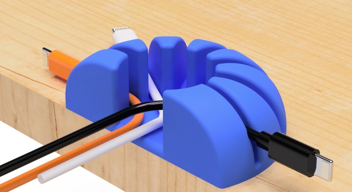 Free STL file USB cable holder (circle type-1) 💾 ・3D printable model to ...