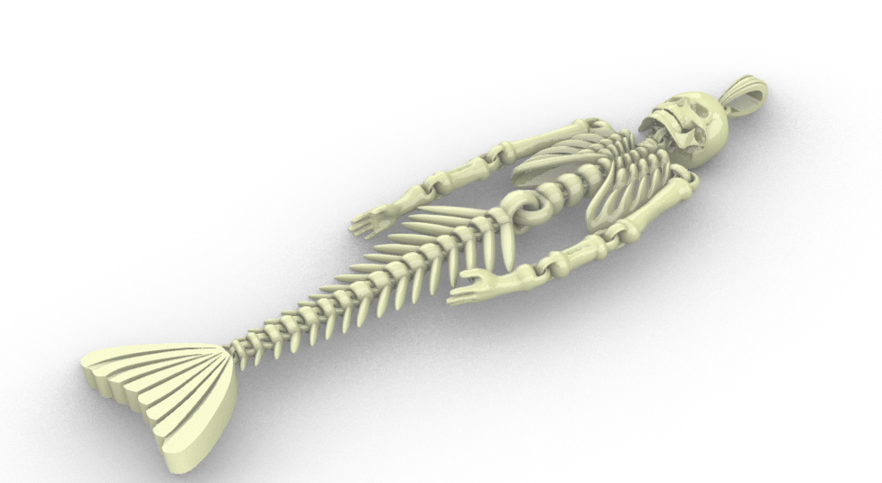 🧜‍♀️ mermaid skeleton・ STL File for ・Cults