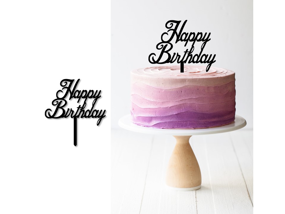 STL file Birthday cake topper ( set of 3 ) 🎂 ・3D printable model to ...