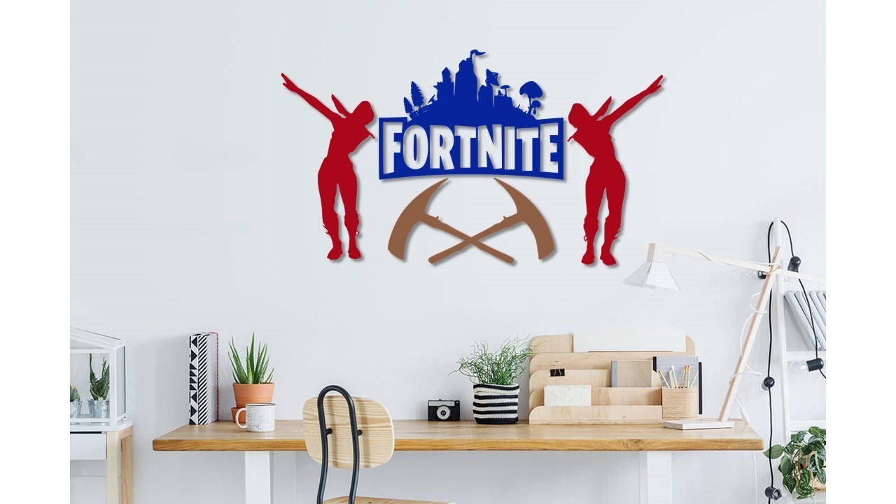 STL file Fortnite wall decoration ( set of 4 models ) 🎨 ・3D printer ...