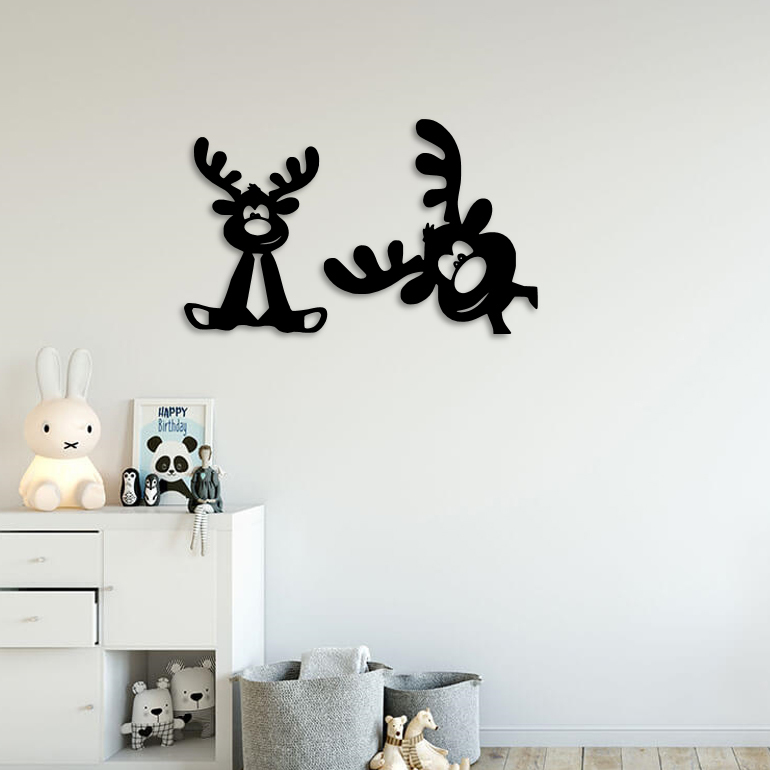 STL file Kids room wall decoration 🦌 ・Model to download and 3D print・Cults