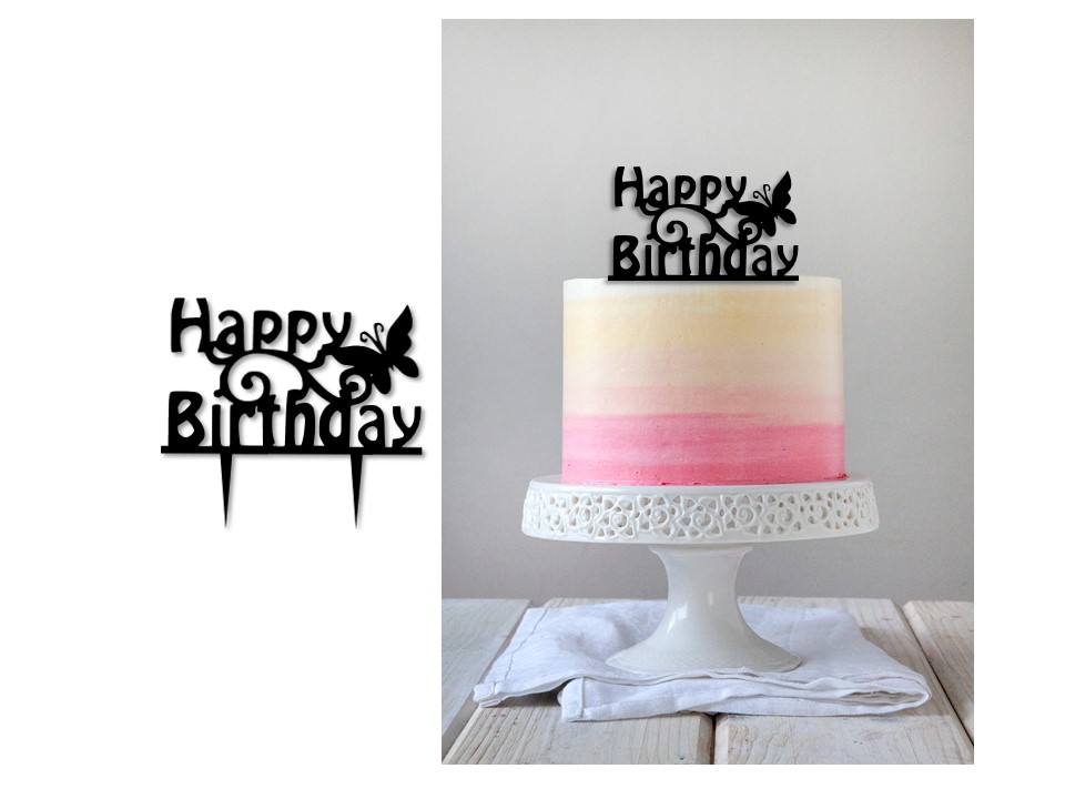 STL file Birthday cake topper ( set of 3 ) 🎂 ・3D printable model to ...