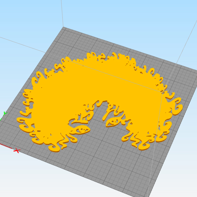 STL file curly hair lady wall art ・Model to download and 3D print・Cults