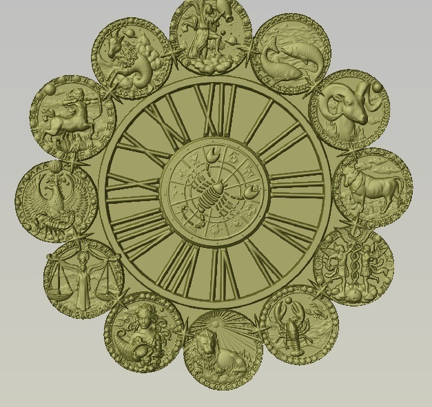 Free STL file ZODIAC CLOCK RELOG 🕰️ ・3D print object to download・Cults