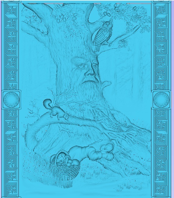 Free STL file TREE FACE 🌳・3D print object to download・Cults