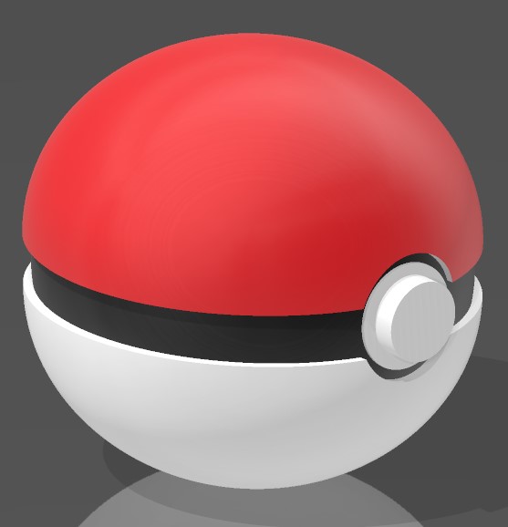 🐉 Pokemon Ball・Free STL File for ・Cults