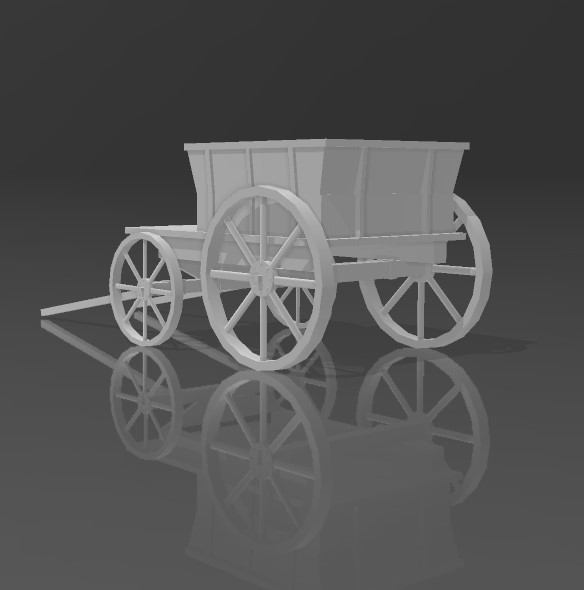 STL file Wooden Cart 🪵・Template to download and 3D print・Cults