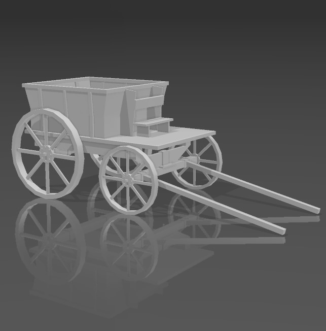 STL file Wooden Cart 🪵・Template to download and 3D print・Cults