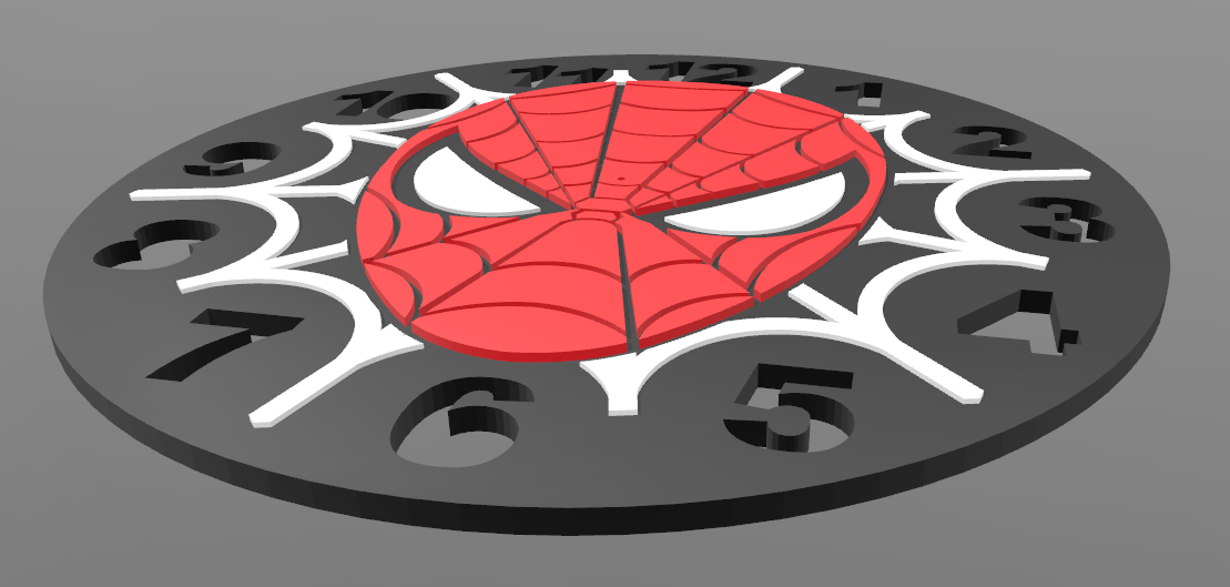 🦸‍♂️ Spiderman Clock・Free STL File for ・Cults