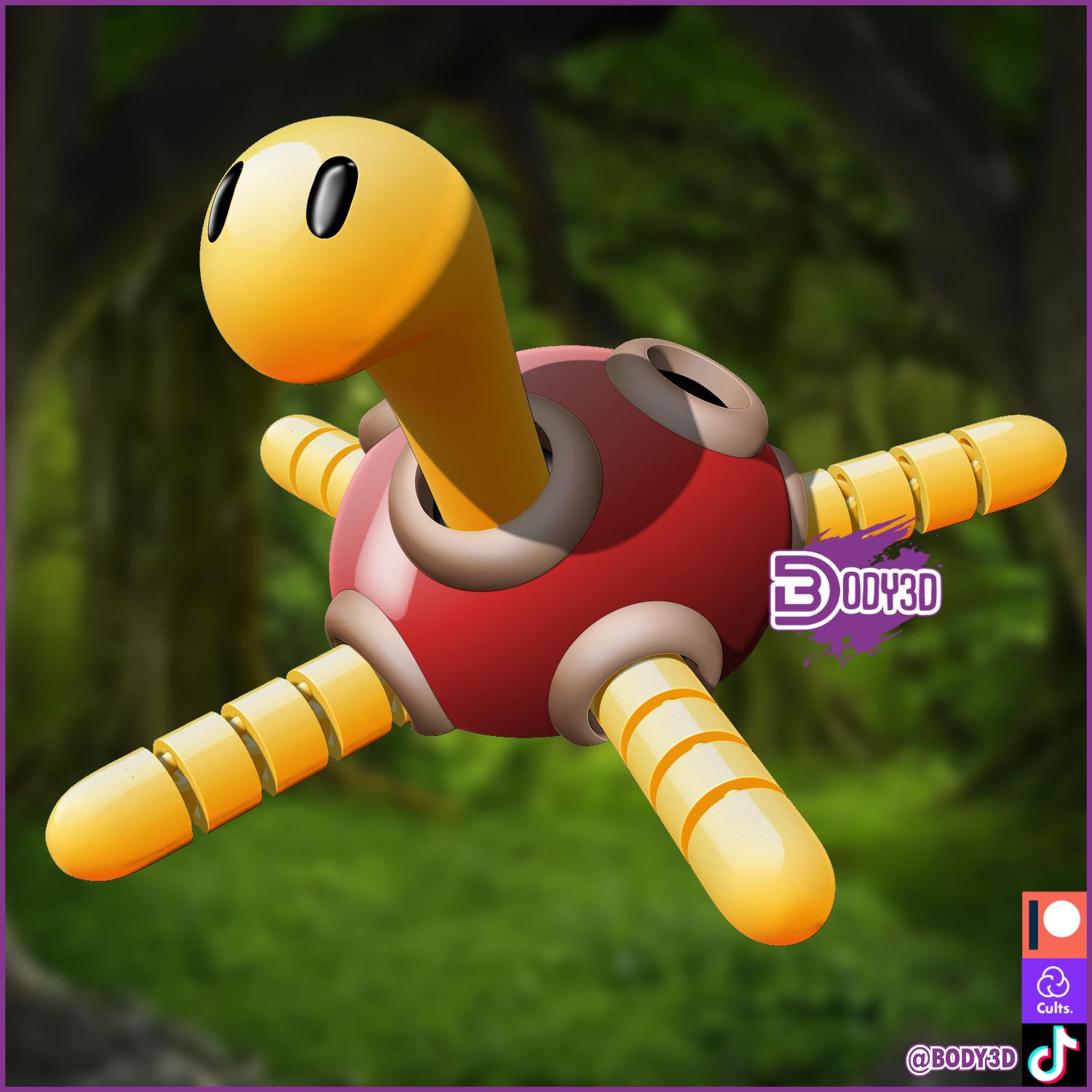 STL file Articulated Shuckle 🐉 ・3D printing idea to download・Cults