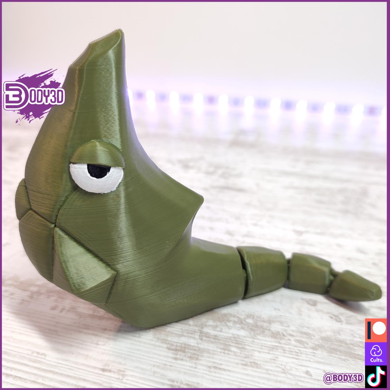 STL file Articulated Metapod 🐍 ・3D printing template to download・Cults