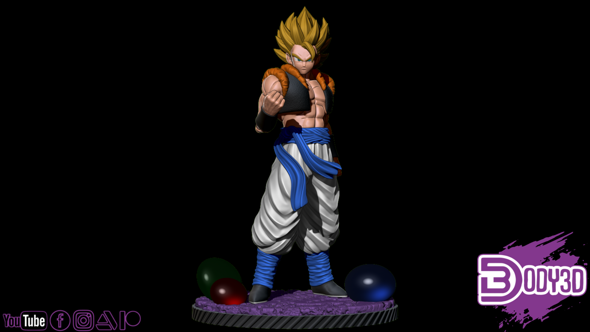 Файл 3D Gogeta Pose 2 1-6 Scale - Dragon Ball 🐉 ・Модель 3D-принтера для ...