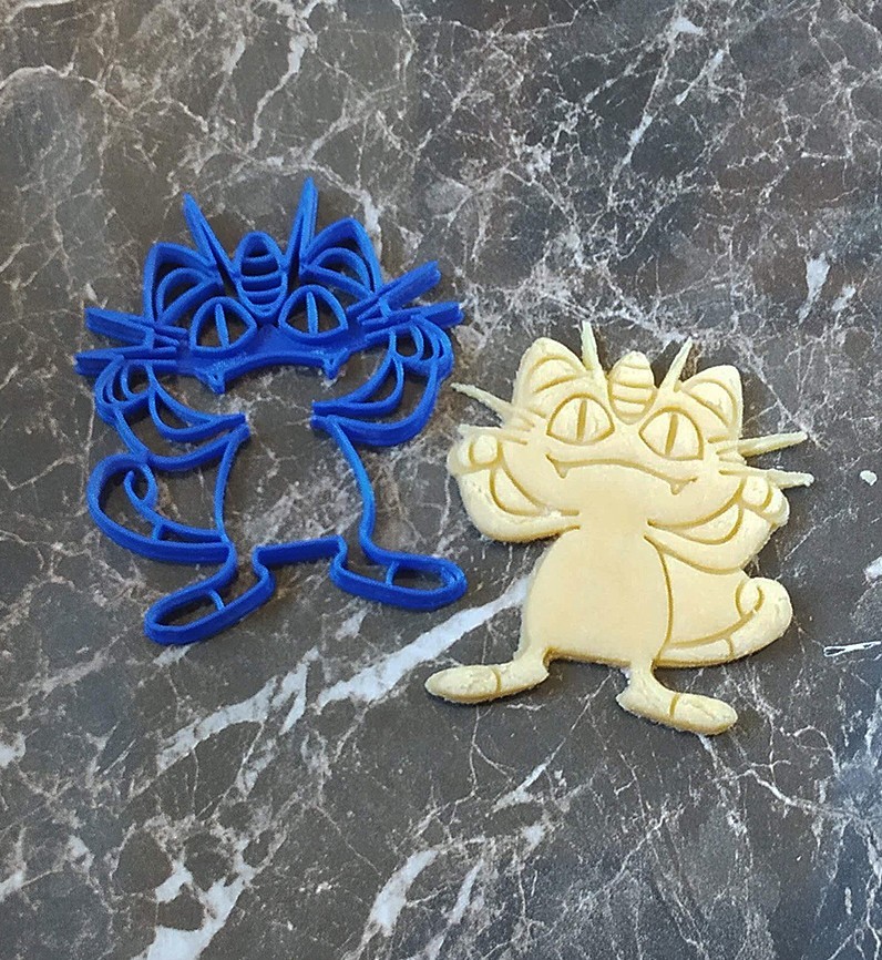STL file Cookie cutter Meoth Pokemon 🍪 ・3D printable design to download ...