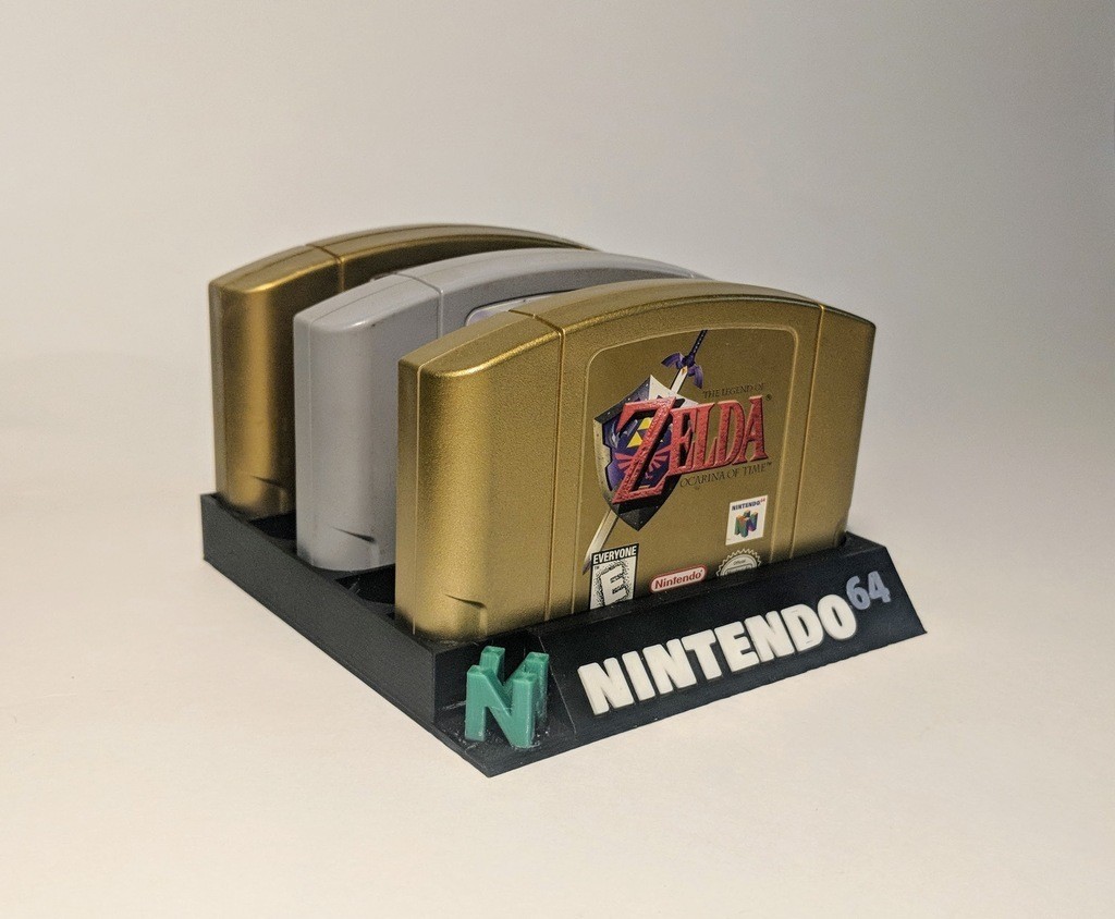 🎮 Nintendo 64 5 Slot Cartridge Holder・Free STL File for ・Cults