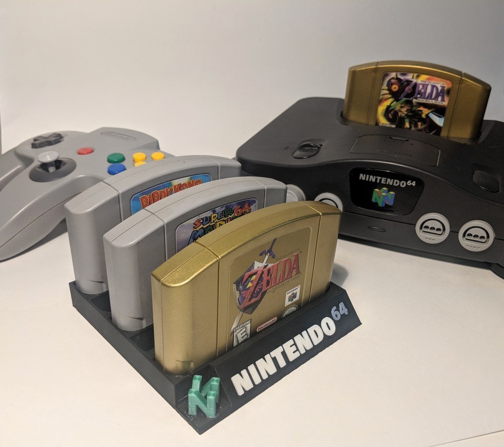 🎮 Nintendo 64 5 Slot Cartridge Holder・Free STL File for ・Cults