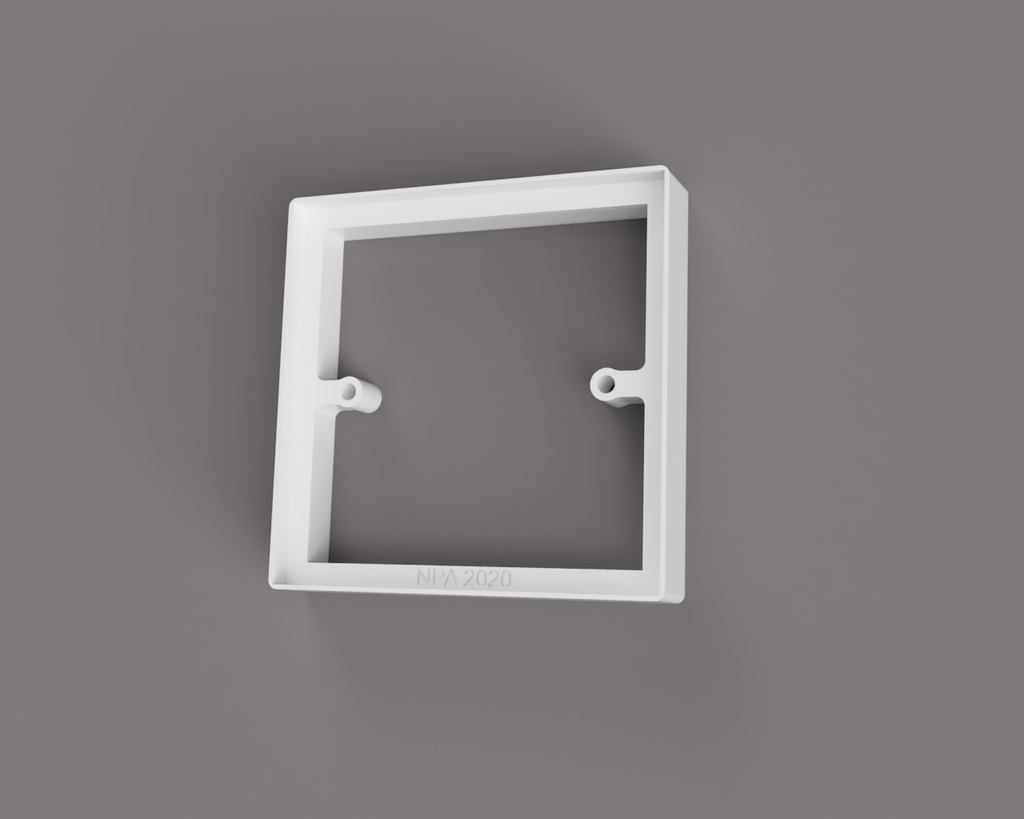 Free STL file Attractive 75mm switch/socket spacer for smart switches ...