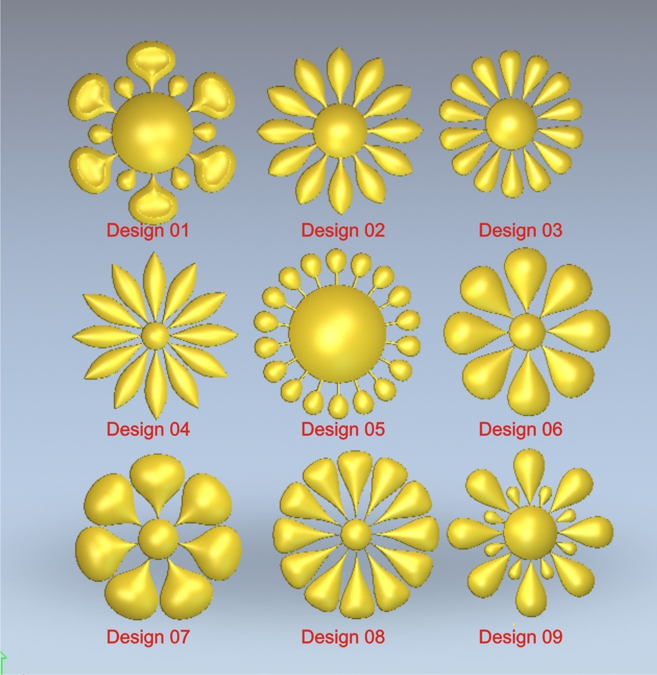 Free OBJ file Flower 9set 💐 ・3D printing template to download・Cults