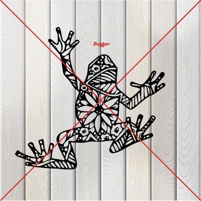 🐸 Frog・Free DXF File for ・Cults