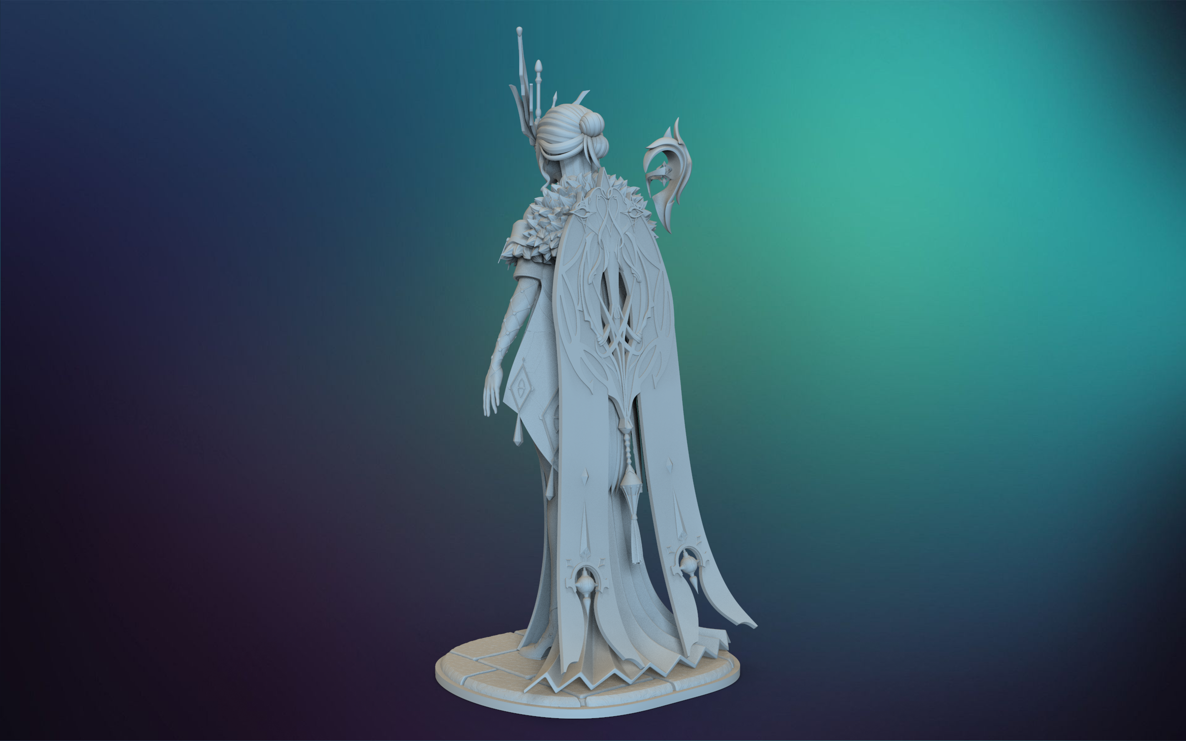 3D file Genshin Impact - La signora - The Fair Lady 3D print model 🎨 ...