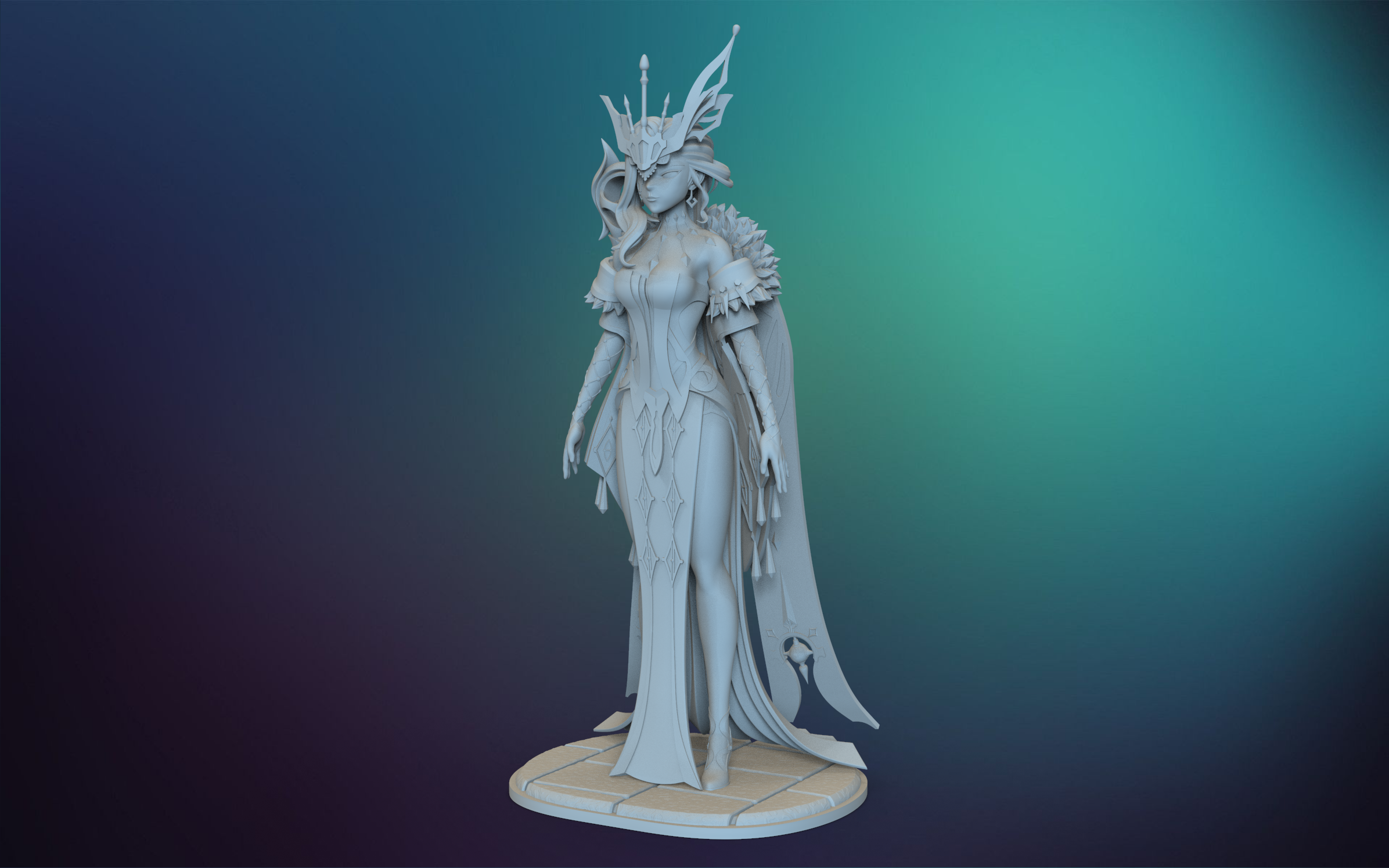 3D file Genshin Impact - La signora - The Fair Lady 3D print model 🎨 ...