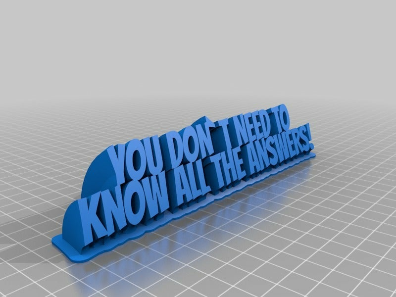 Free STL file My Customized Sweeping 2-line name plate 🏢 ・3D printable ...