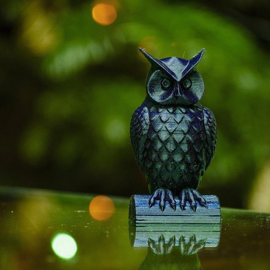 3D printable owl facing front・Cults