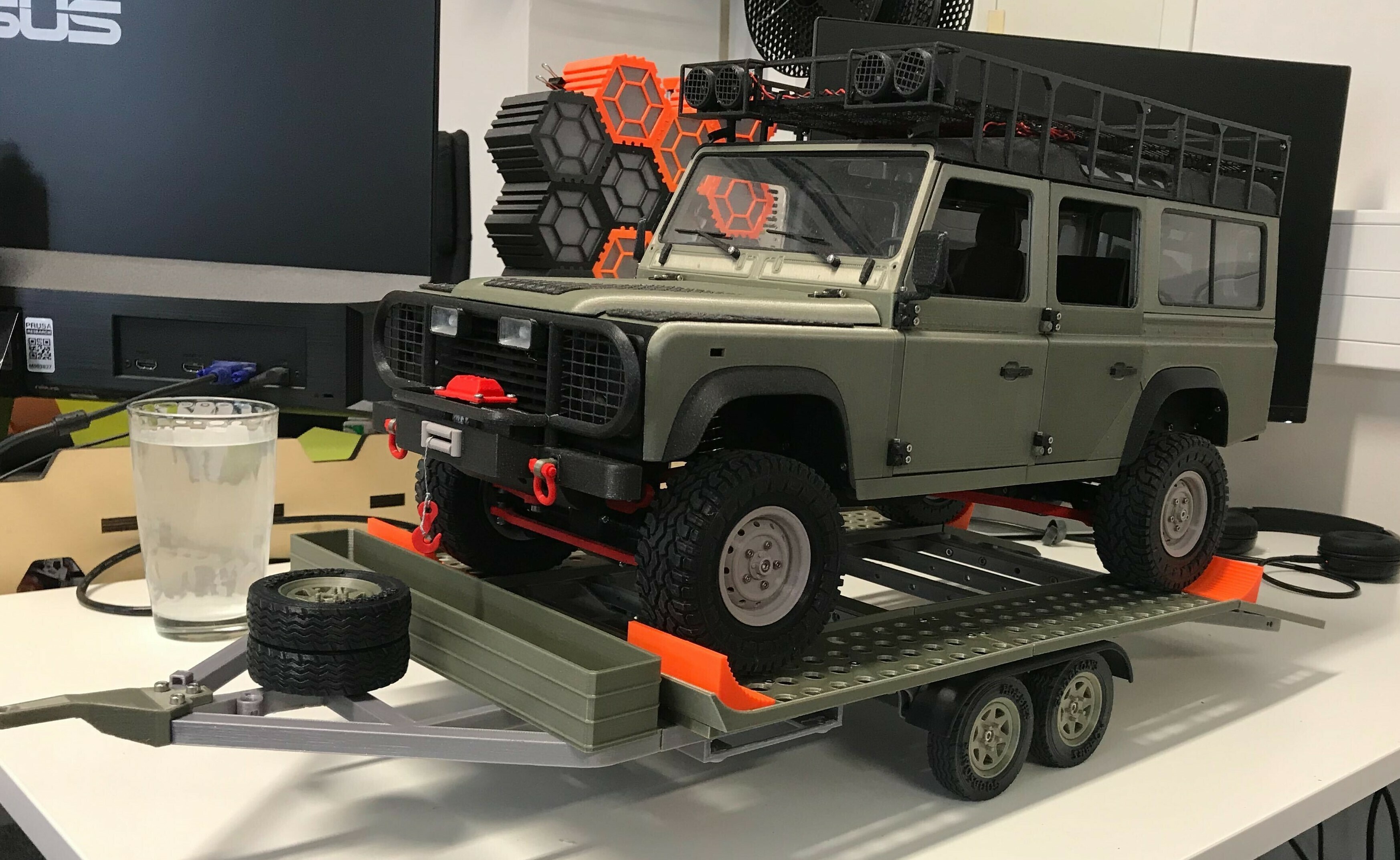 3D file 3D sets Car Trailer for RC cars 1/8 🚗 ・3D printing template to ...