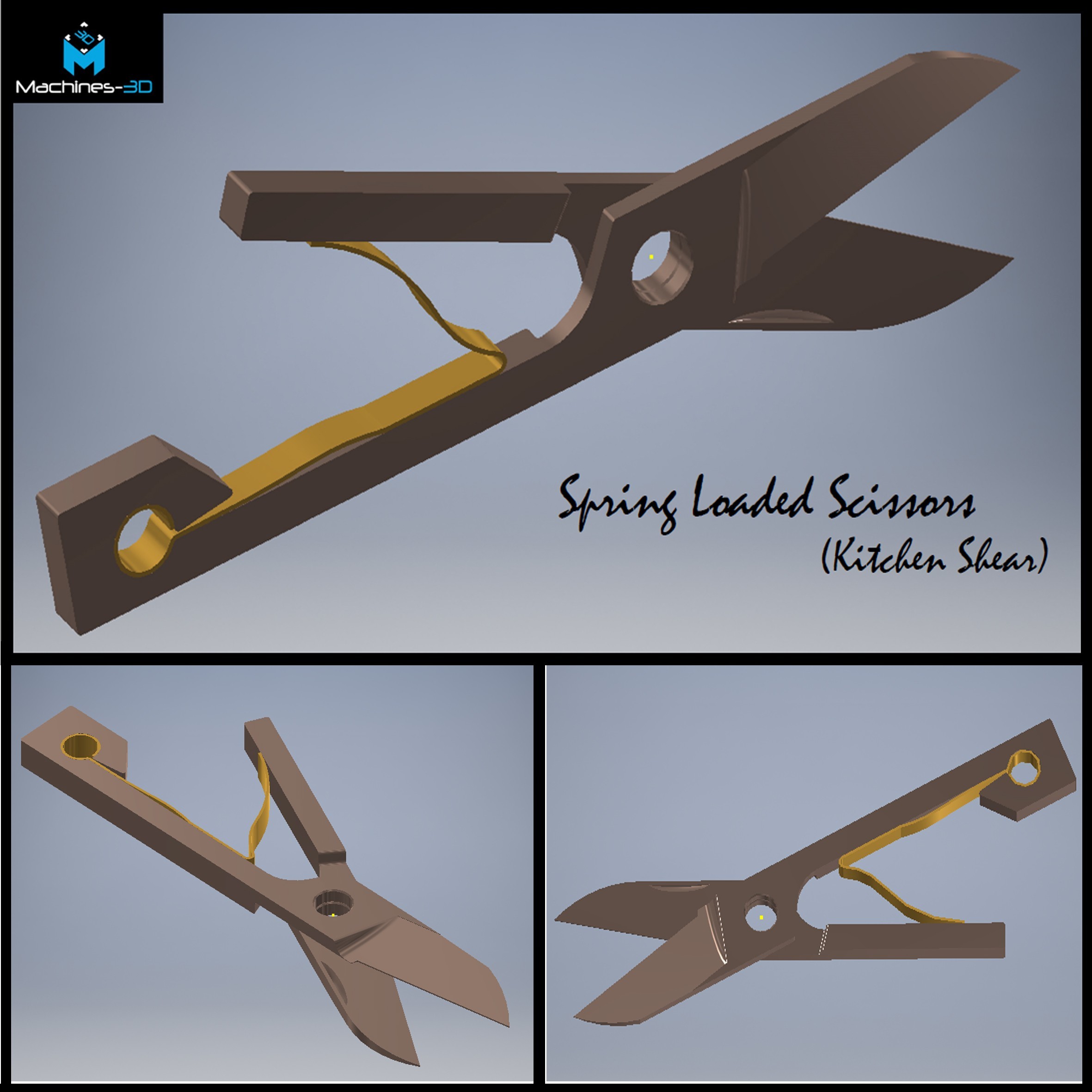 Free STL file Kitchen Shear 🔪 ・Design to download and 3D print・Cults