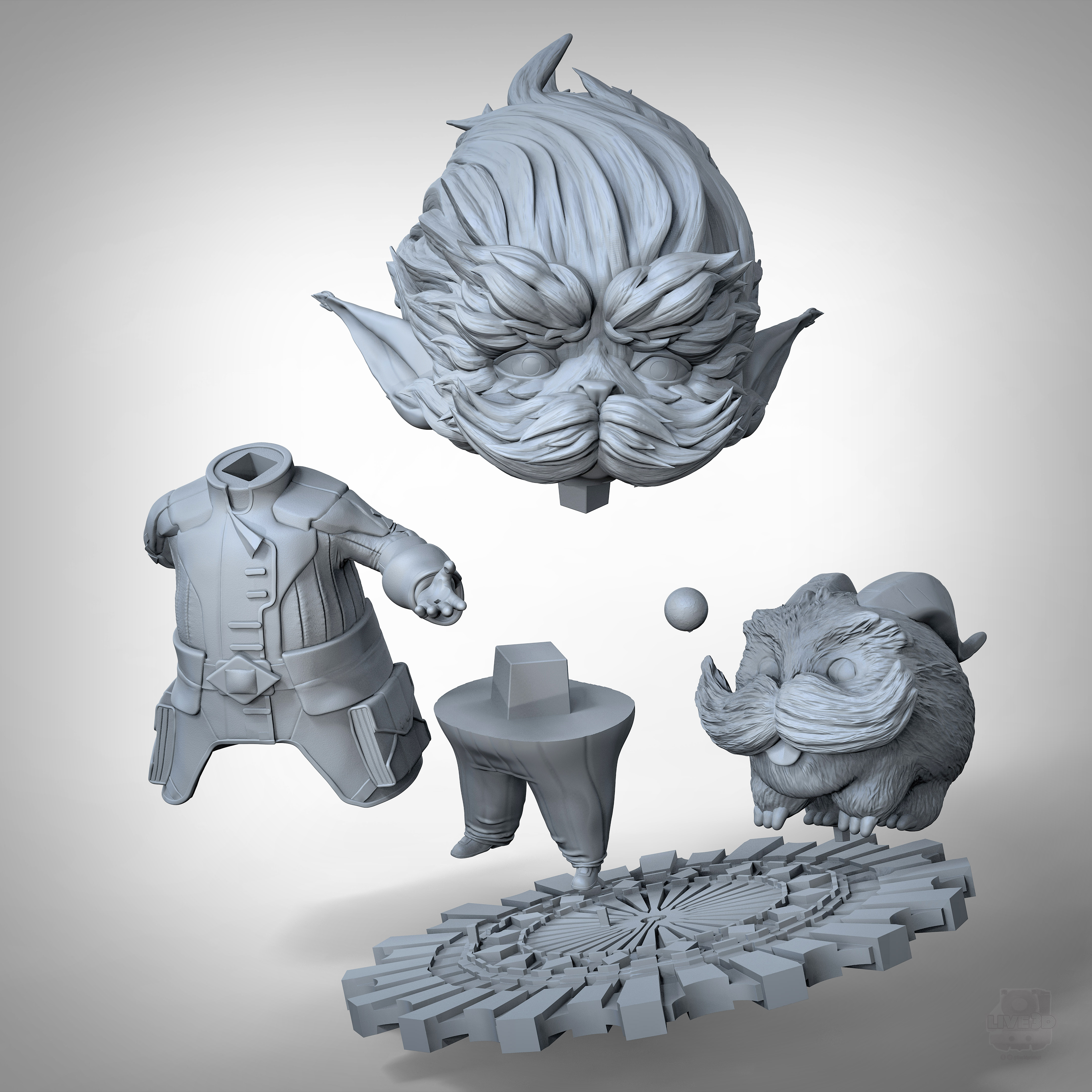 STL file Professor Heimerdinger for 3D Printing 🦸 ・Model to download ...