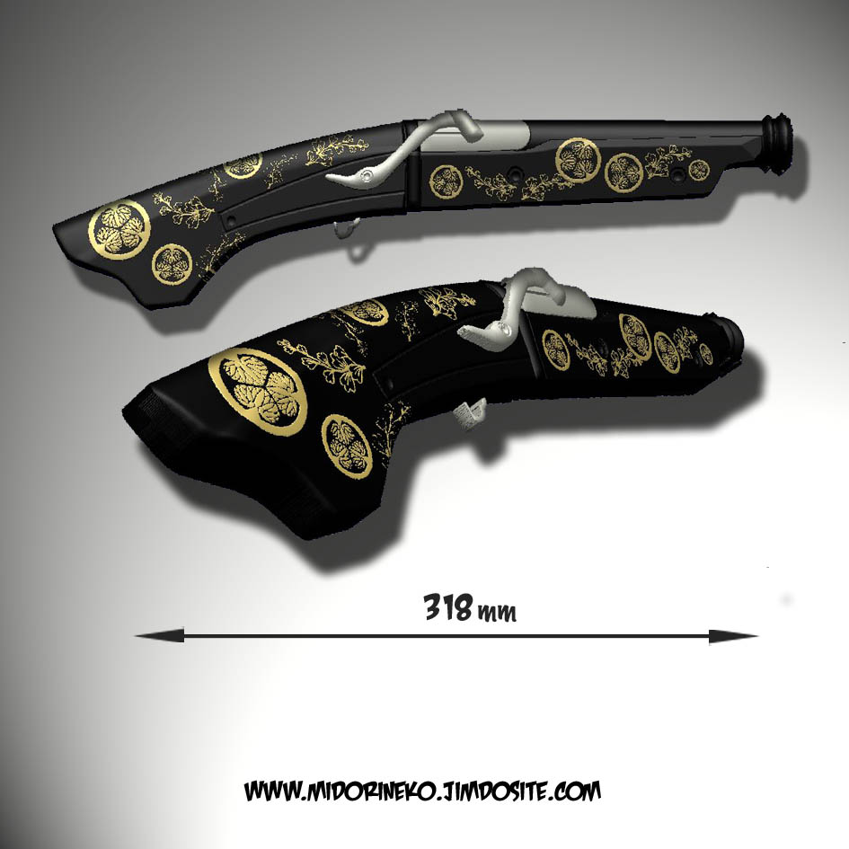 🗡️ Samurai Tanegashima Gun・ 3D File for ・Cults